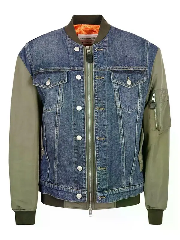 Alexander McQueen Panelled Bomber Jacket
