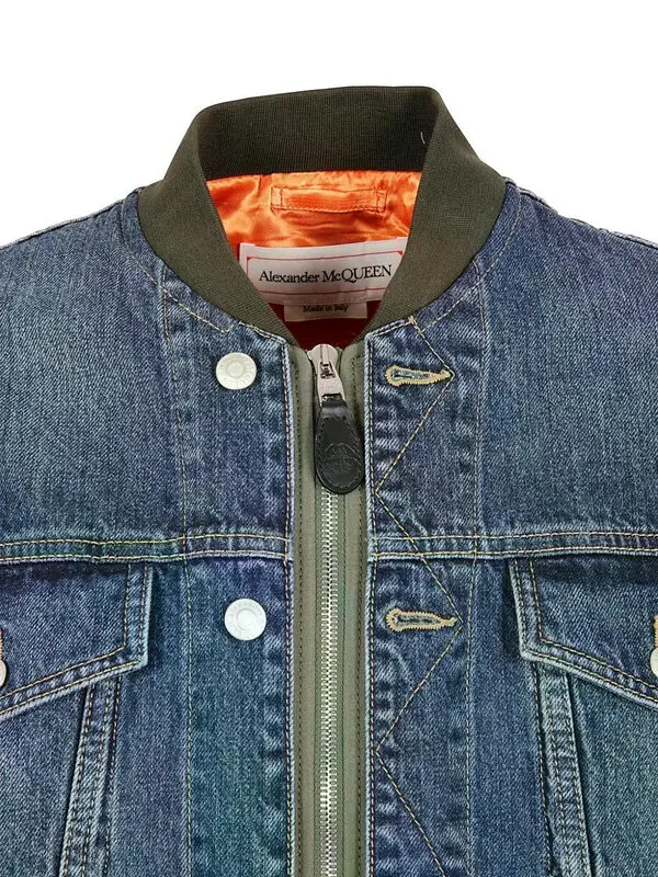 Alexander McQueen Panelled Bomber Jacket