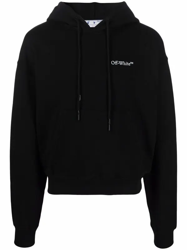 Off-White Caravaggio Crowning Print Hoodie - Black