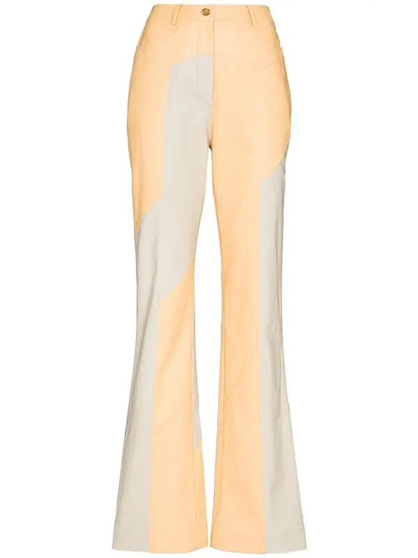 REJINA PYO Sadie Patchwork Straight-leg Trousers