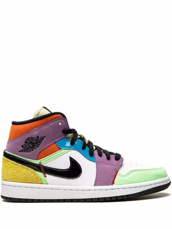 JORDAN Air 1 Mid Se Lightbulb Sneakers - Purple