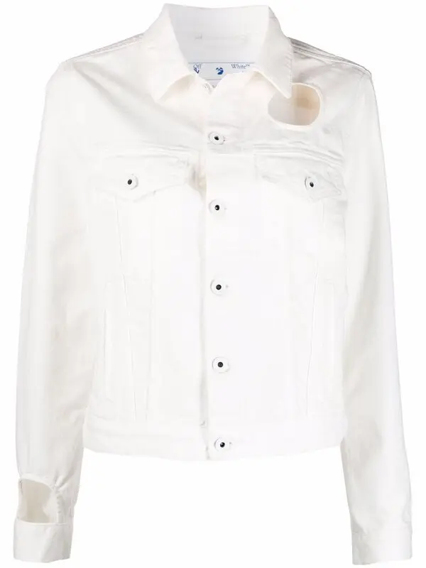 Off-White Meteor Denim Jacket - White
