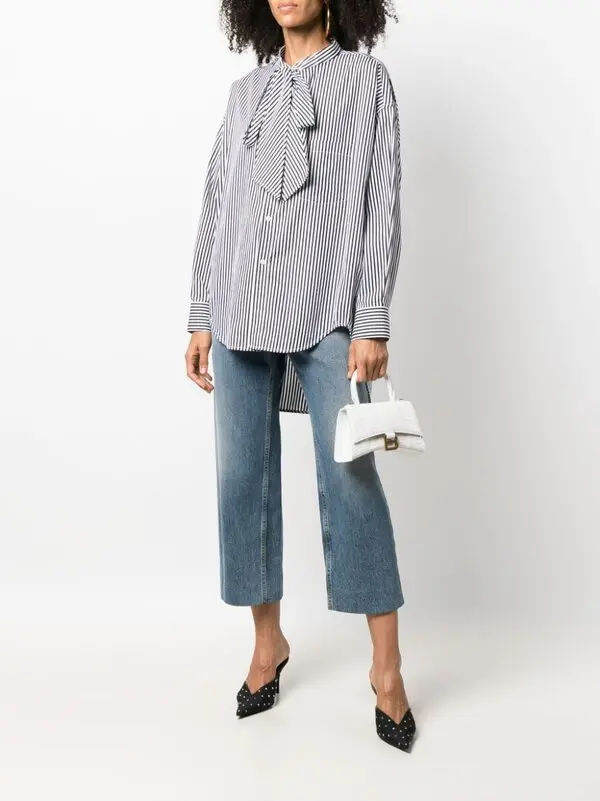 Balenciaga Hourglass Xs Top-handle Bag - White