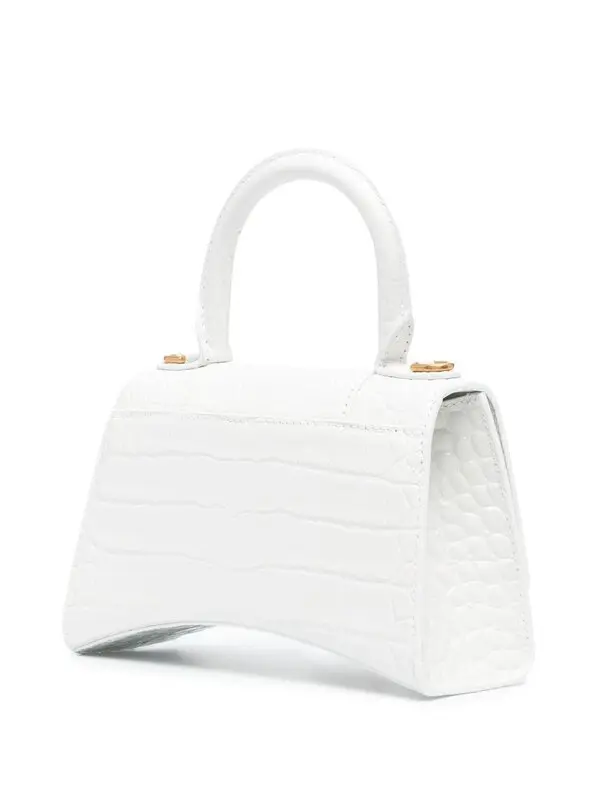 Balenciaga Hourglass Xs Top-handle Bag - White