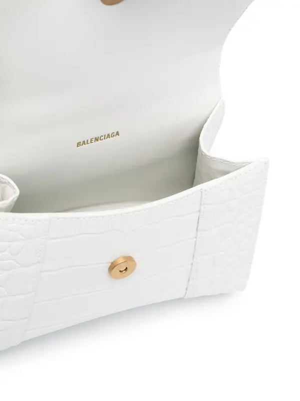 Balenciaga Hourglass Xs Top-handle Bag - White