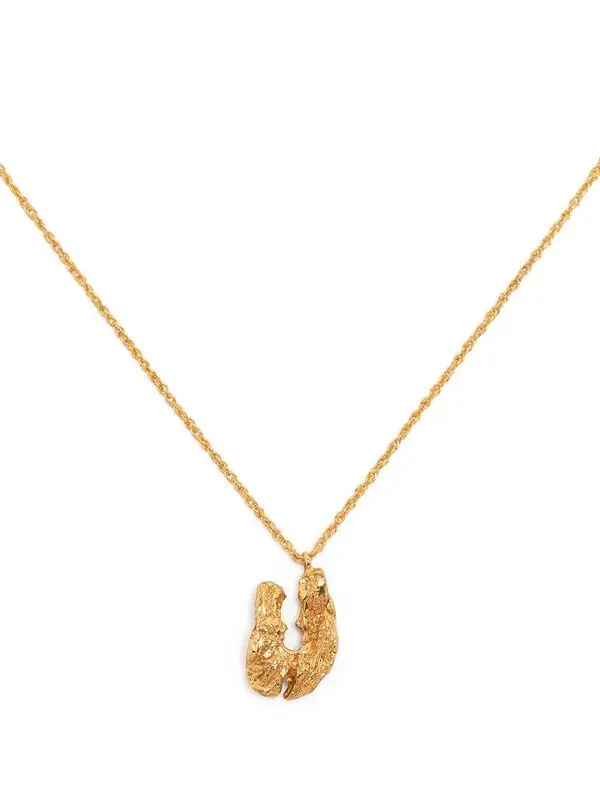 LOVENESS LEE U Alphabet Necklace - Gold