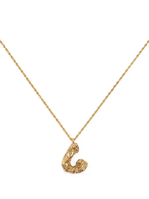 LOVENESS LEE C Alphabet Necklace - Gold