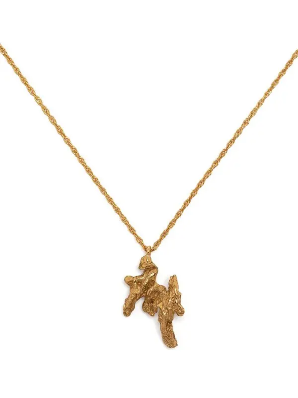 LOVENESS LEE M Alphabet Necklace - Gold