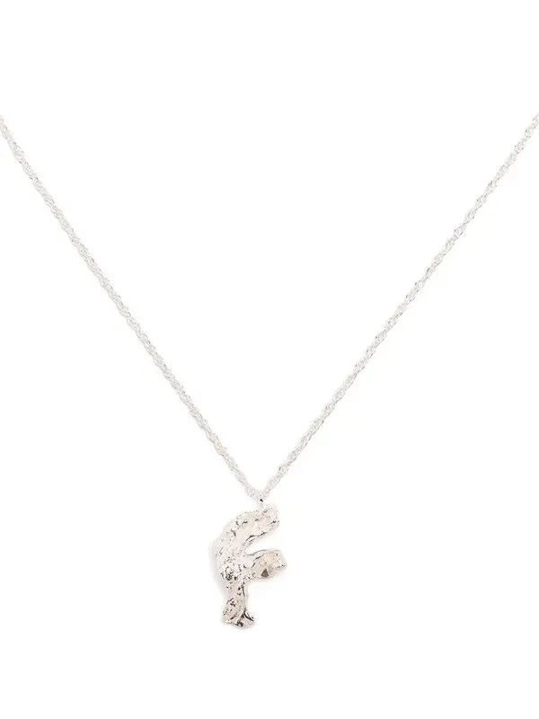 LOVENESS LEE F Alphabet Necklace - Silver