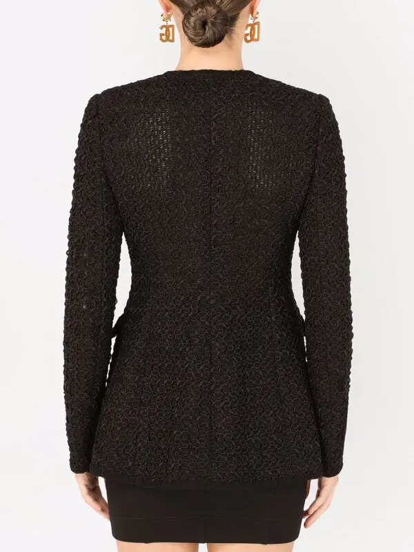Dolce & Gabbana Single-breasted Tweed Jacket
