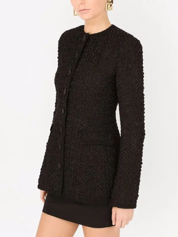 Dolce & Gabbana Single-breasted Tweed Jacket
