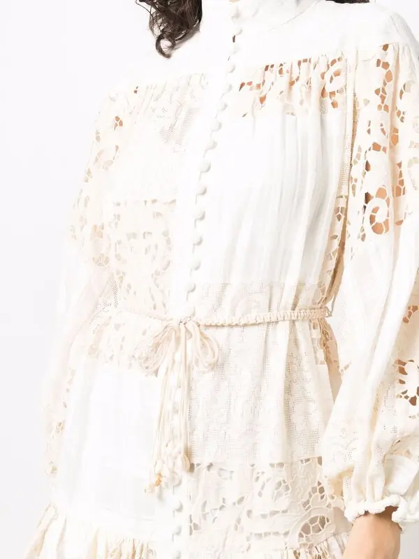 zimmermann andie drop waist mini dress Zimmermann Cassia Drop Waist Mini Dress Patchwork Floral Pkfl main image 1