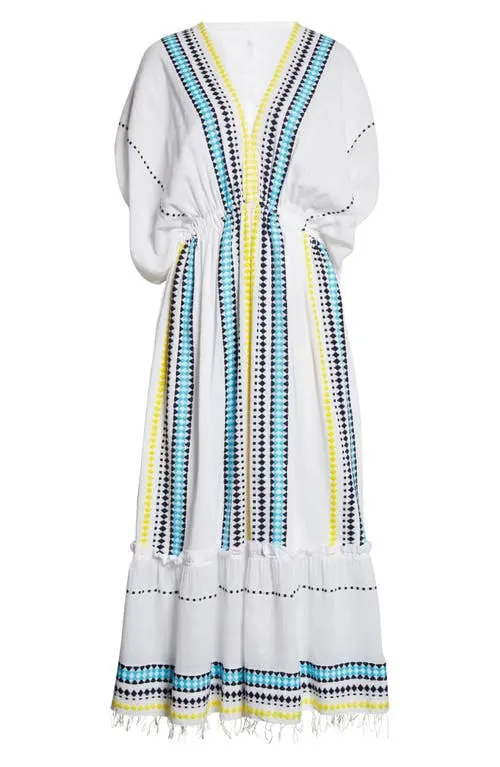 LEMLEM Sediri Plunge Neck Cover-up Dress