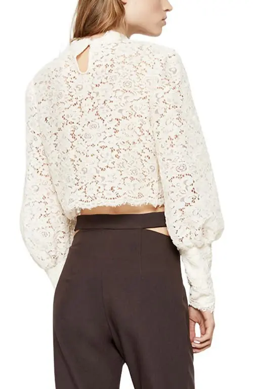 Bardot Georgia Embroidered Lace Top