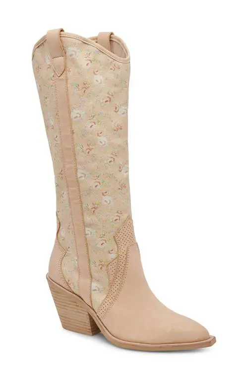 Dolce Vita Navene Western Boot - Rose Multi Nubuck