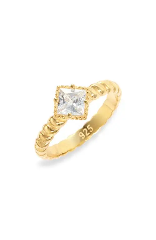 Argento Vivo Cubic Zirconia Ring - Gold