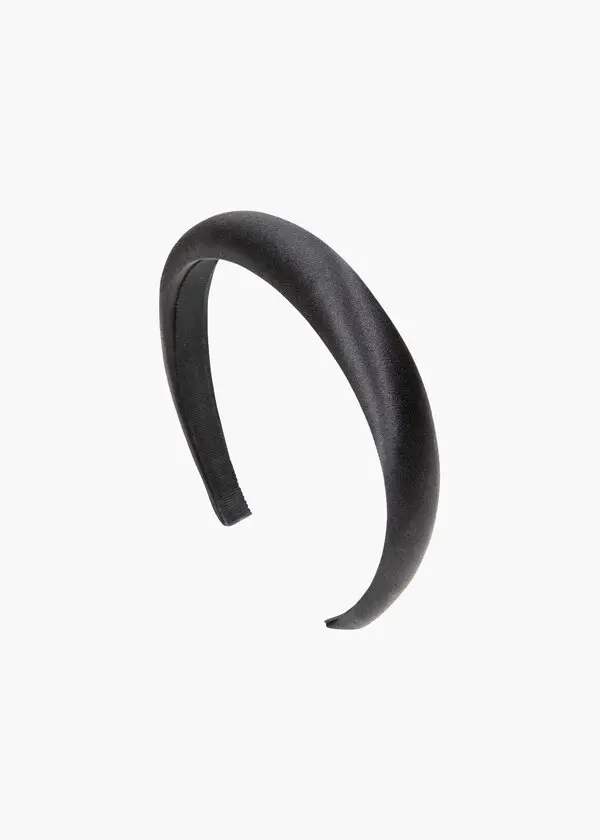 JENNIFER BEHR Tori Satin Headband - Black