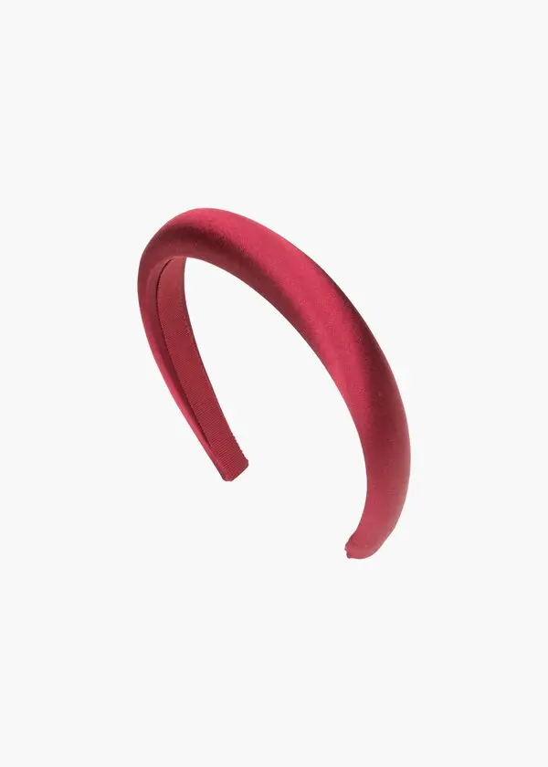 JENNIFER BEHR Tori Satin Headband - Pinot