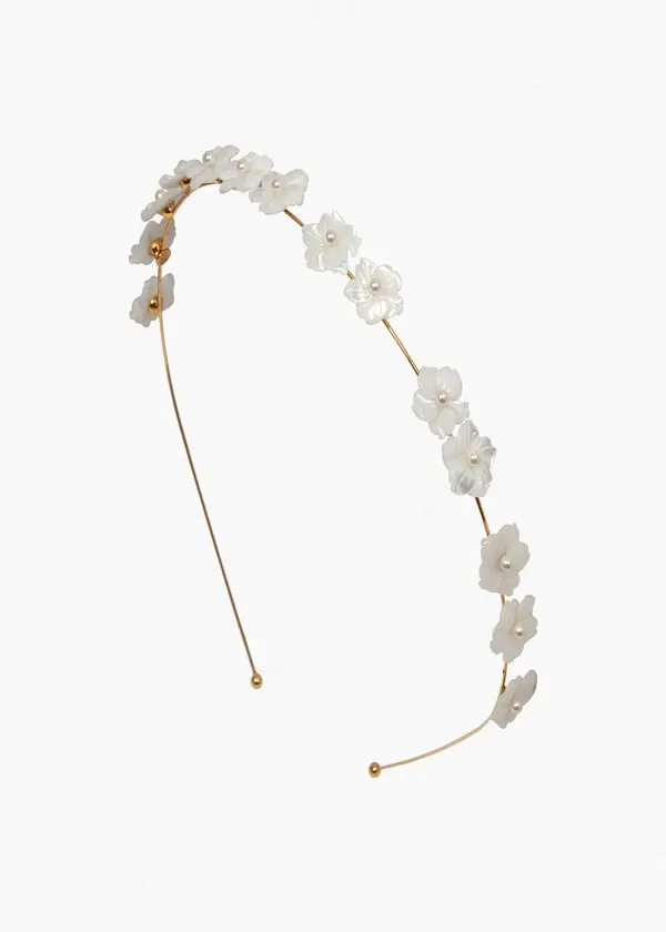 JENNIFER BEHR Marika Headband - Mother Of Pearl