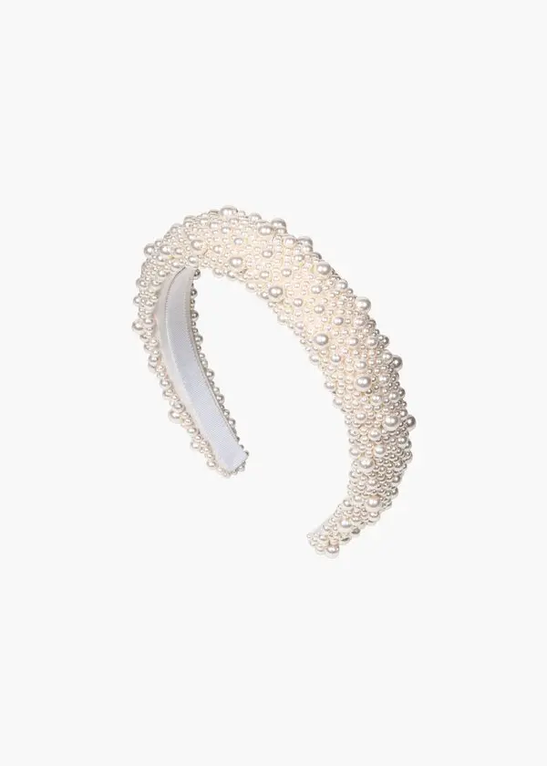 JENNIFER BEHR Bailey Headband - Pearl