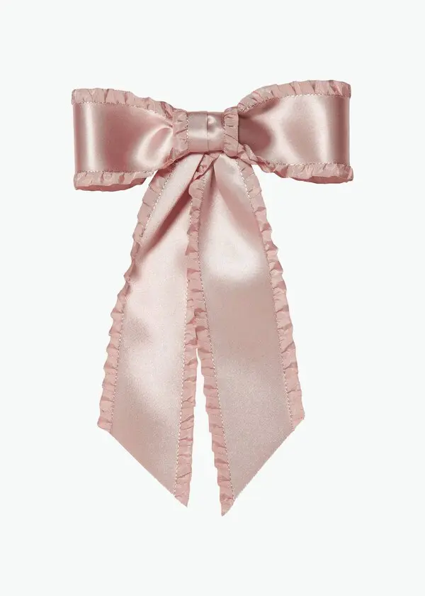 JENNIFER BEHR Harper Bow Barrette - Blush