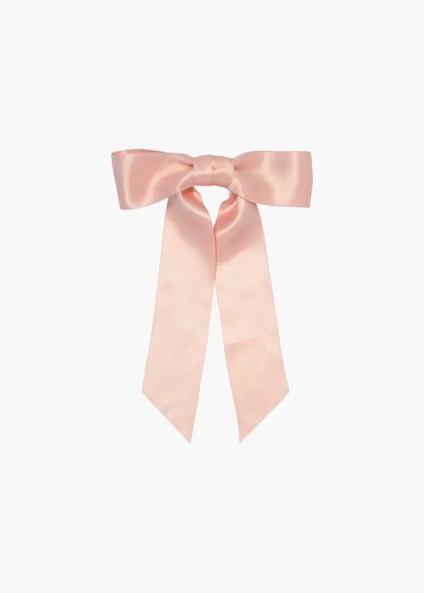 JENNIFER BEHR Virginia Bow Barrette - Blush