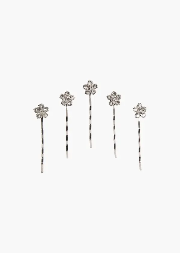 JENNIFER BEHR Violet Bobby Pin Set - Crystal