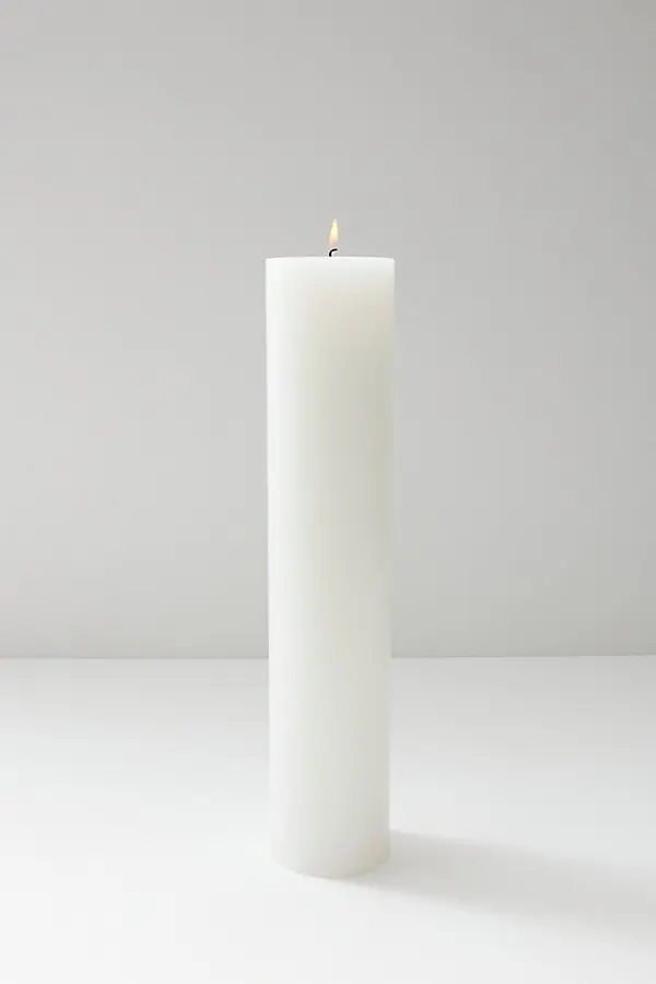 KUNSTINDUSTRIEN 34cm Wax Altar Candle - Ivory