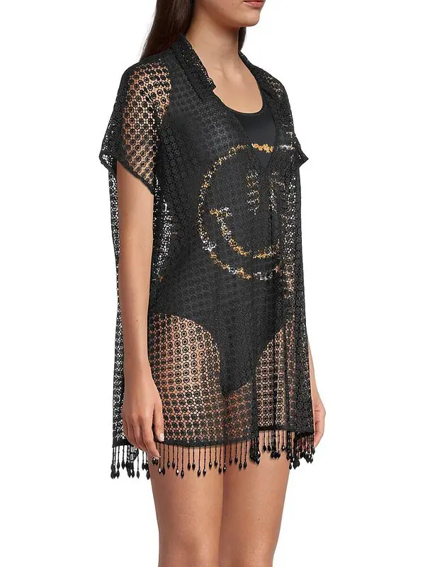 GANNI Grid Lace Kaftan