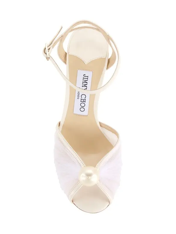 JIMMY CHOO Sacaria 85mm Tulle Sandals
