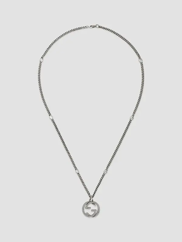 Gucci Sterling Interlocking G Necklace