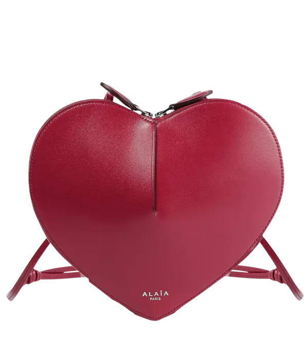Alaïa Cœur Small Leather Shoulder Bag - Red