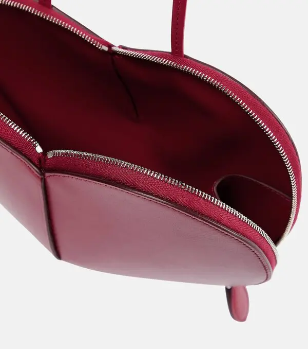 Alaïa Cœur Small Leather Shoulder Bag - Red