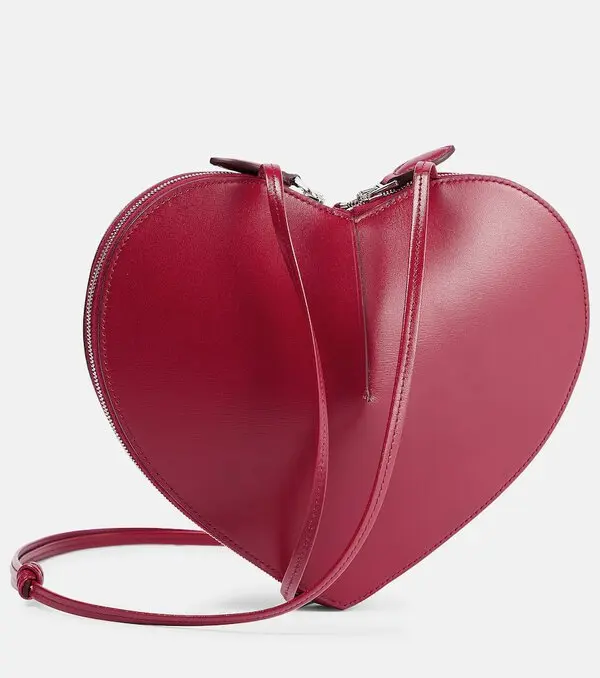 Alaïa Cœur Small Leather Shoulder Bag - Red