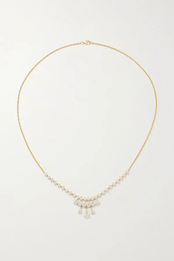 ANITA KO Daphne 18-karat Diamond Necklace - Gold