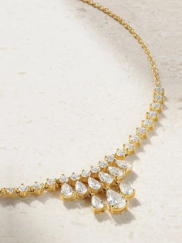 ANITA KO Daphne 18-karat Diamond Necklace - Gold