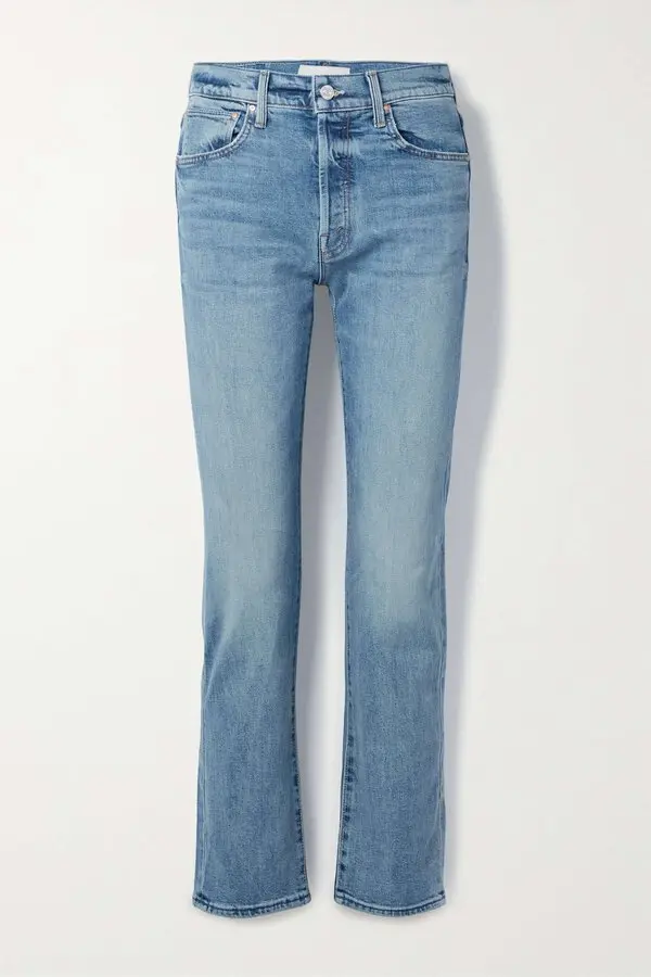 MOTHER Hiker Hover High-rise Straight-leg Jeans
