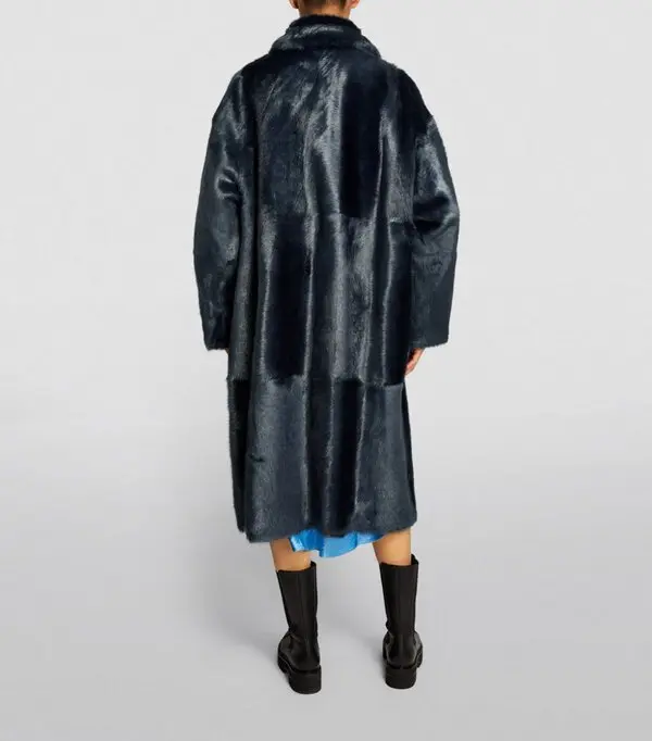 STAND STUDIO Faux-fur Inez Oversized Coat