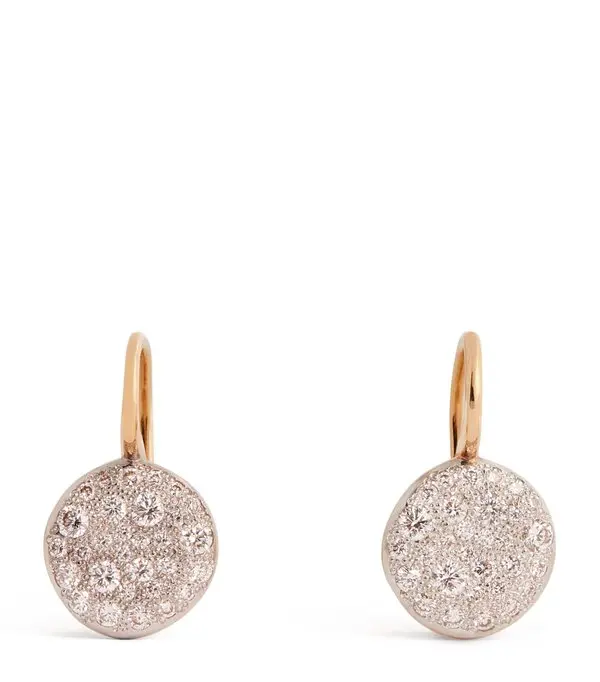 Pomellato Rose Gold And Diamond Sabbia Earrings - White