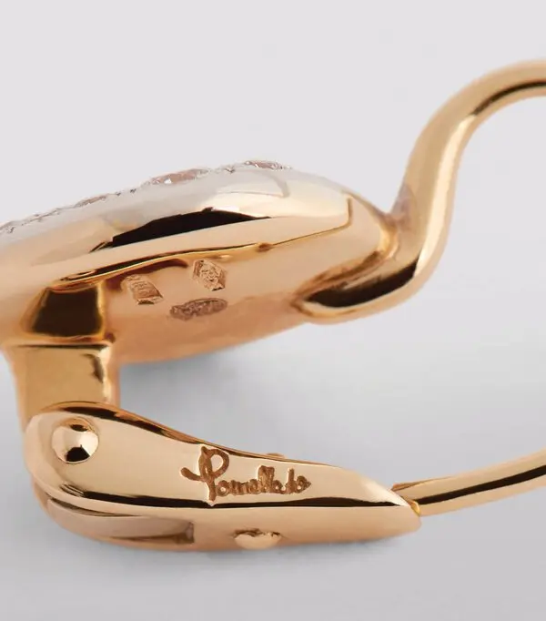 Pomellato Sabbia Diamond And Rose Gold Earrings