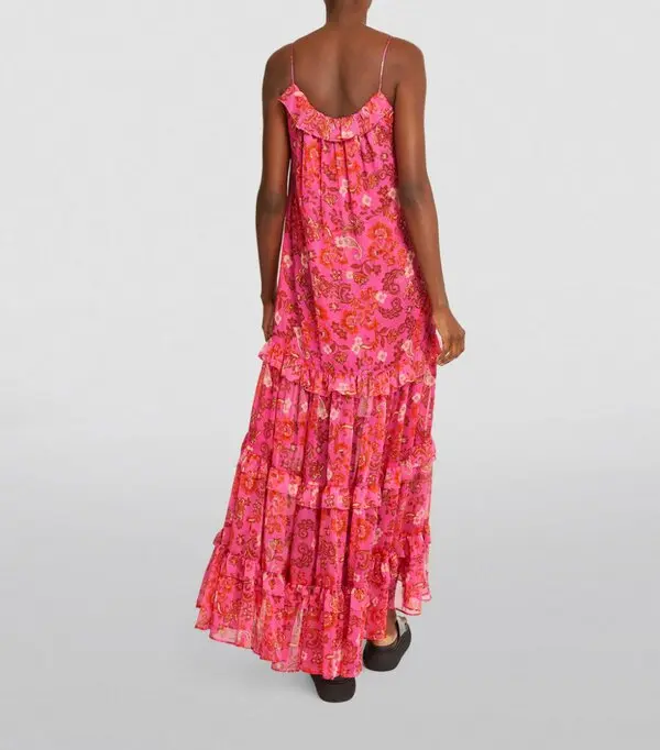 chinese dress ladies Juan de Dios | Magdalena Jacquard Maxi Dress | Green