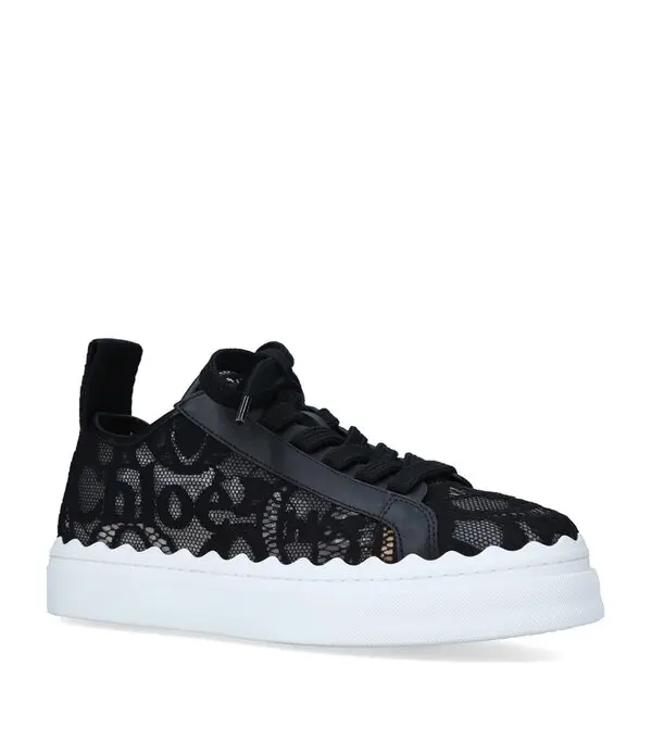 Chloé Lauren Lace Sneakers - Black