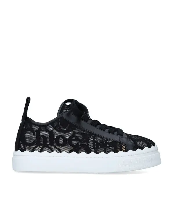 Chloé Lauren Lace Sneakers - Black