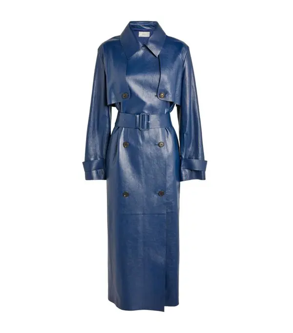 THE ROW Leather Heathrow Trench Coat