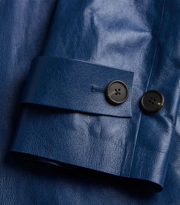 THE ROW Leather Heathrow Trench Coat