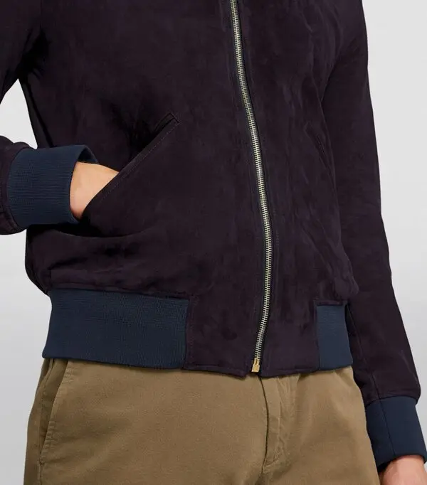 Paul Smith Suede Bomber Jacket