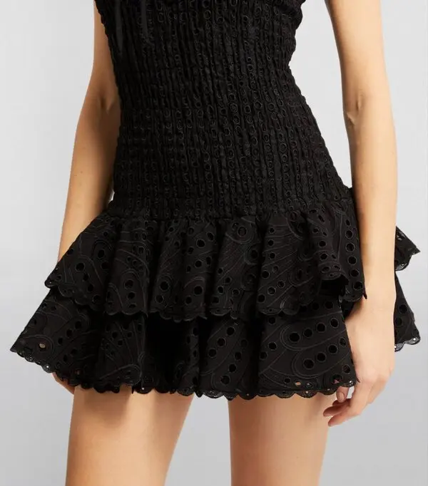 bec and bridge fleurette mini dress The Fleurette Fairy Silk Mini Dress・Peaches & Cream