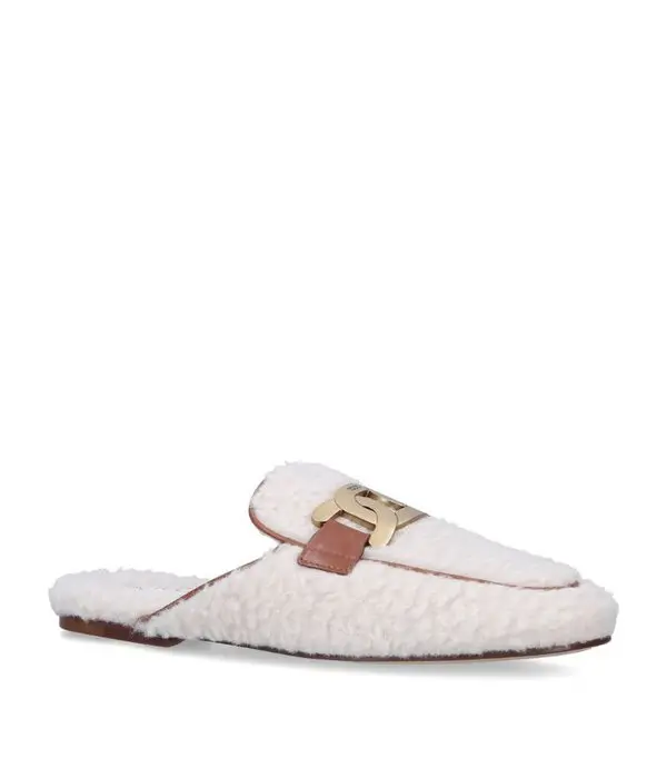 TOD'S Shearling-leather Slippers