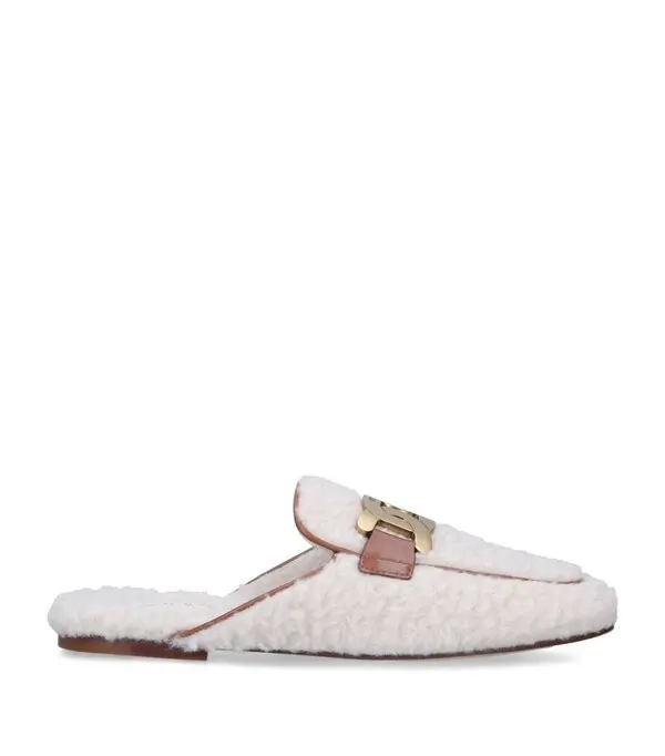 TOD'S Shearling-leather Slippers