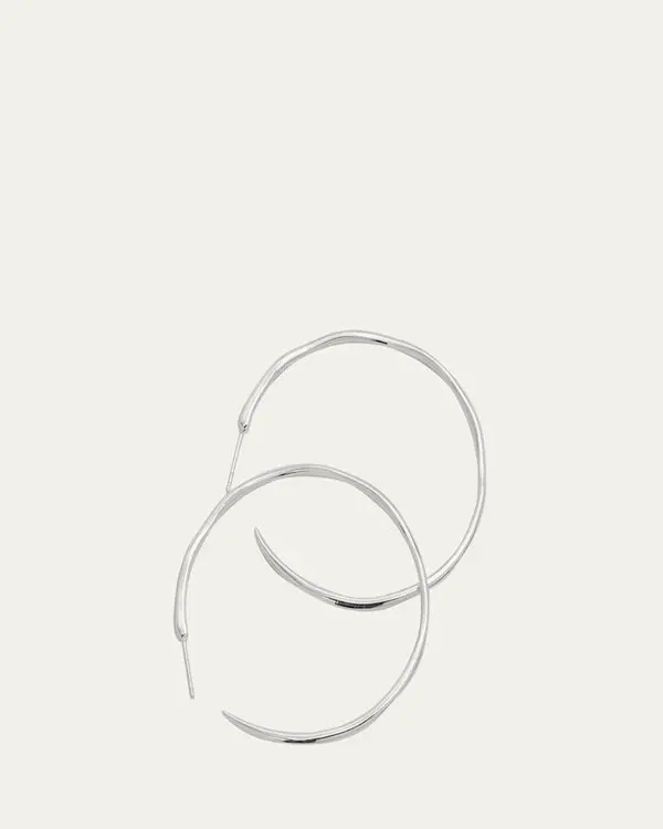 Ippolita Sterling Large Squiggle Hoop Earrings